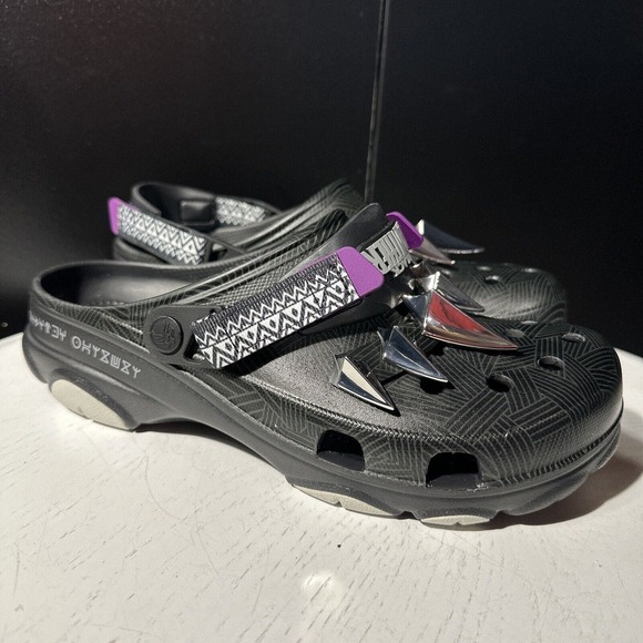 CROCS | Shoes | New Crocs Marvel Black Panther All Terrain Clogs Unisex ...
